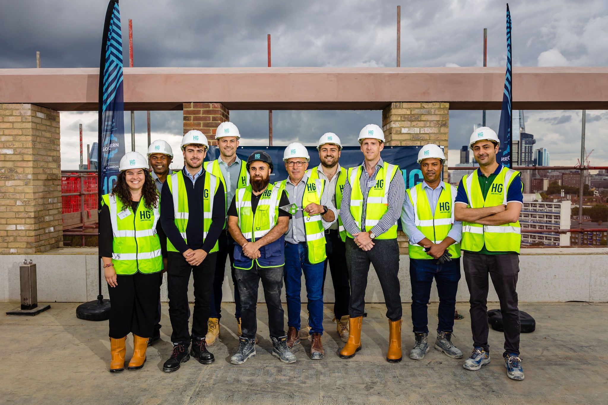 Topping Out Ceremony: New Kent Road - Collado Collins